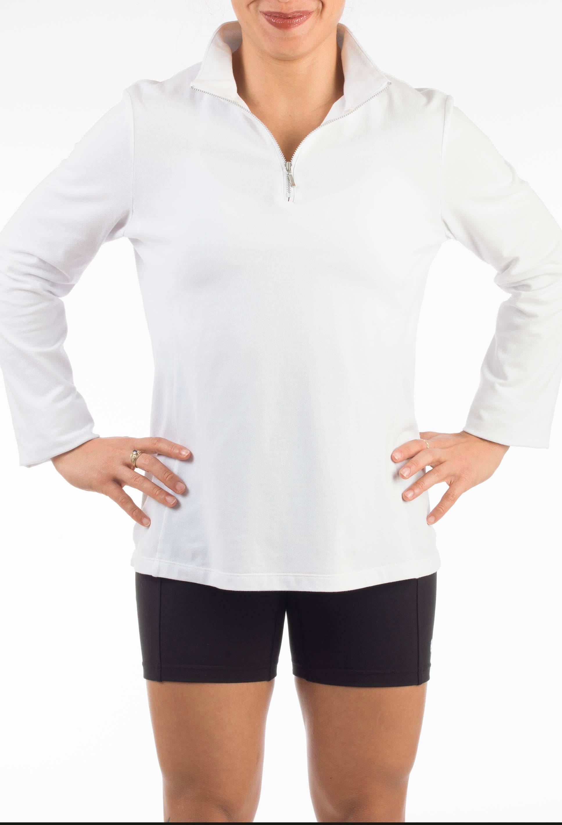 Morgan Zip Long Sleeve Polo – pickletini